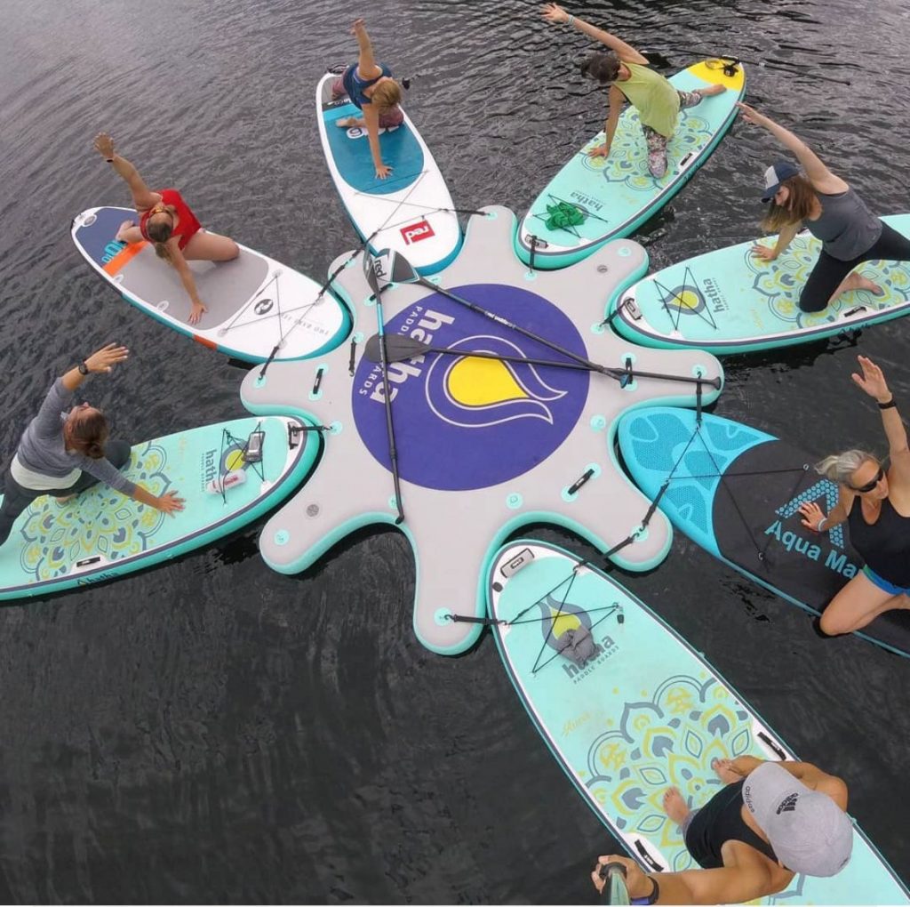 Yoga Docking Station Pod - Inflatable SUP Paddle Boards for Yoga
