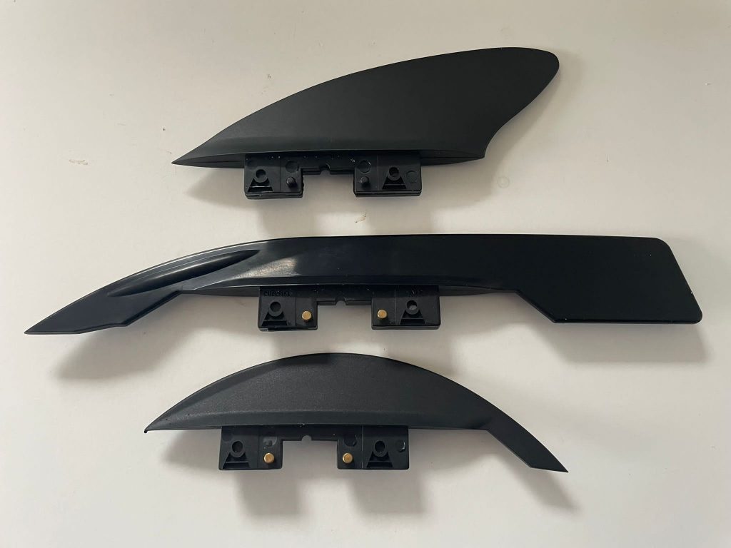 Click in thruster fins x 3